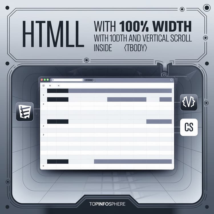 Html Table With 100 Width And Vertical Scroll Inside Techinfosphere 